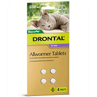 Drontal For Cats: Buy Drontal Wormer Tabs for Cats Online